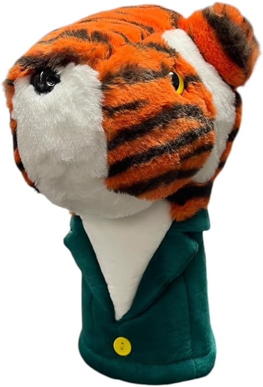 Plush Tiger Golf Club Headcover – in His Green Jacket – The Local Golfer